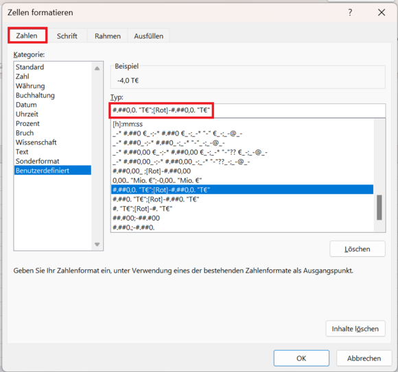 EXCEL: Zahlenformat definieren – abhängig vom Zahlenbetrag