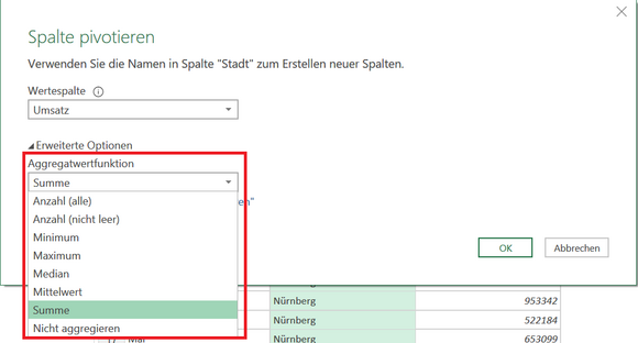 Excel: Pivot-Tabellen in Power Query erstellen