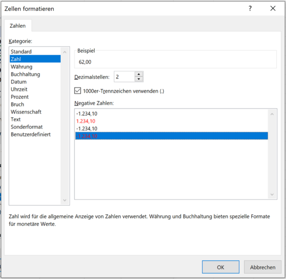 Pivot-Tabellen in Excel gewünschtes Zahlenformat zuweisen