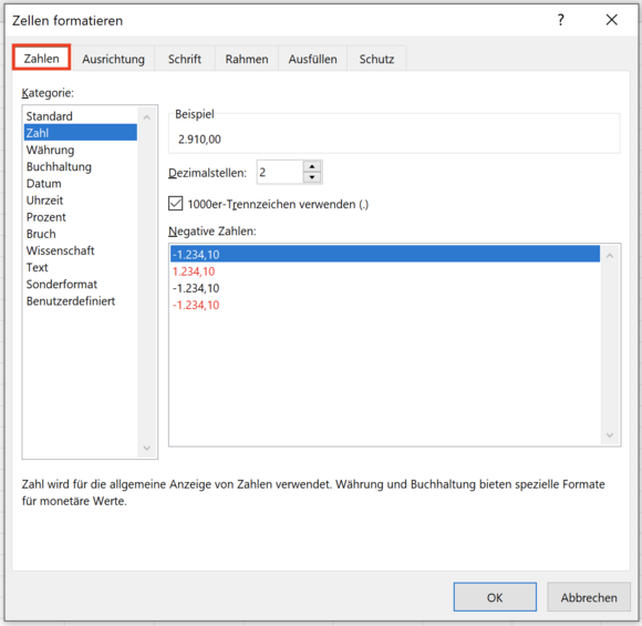 Excel-Tipp: Eine Zahl mit ihrer Einheit als Zahlenformat definieren