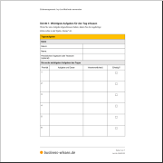 Ivy-Lee-Methode anwenden – Vorlage