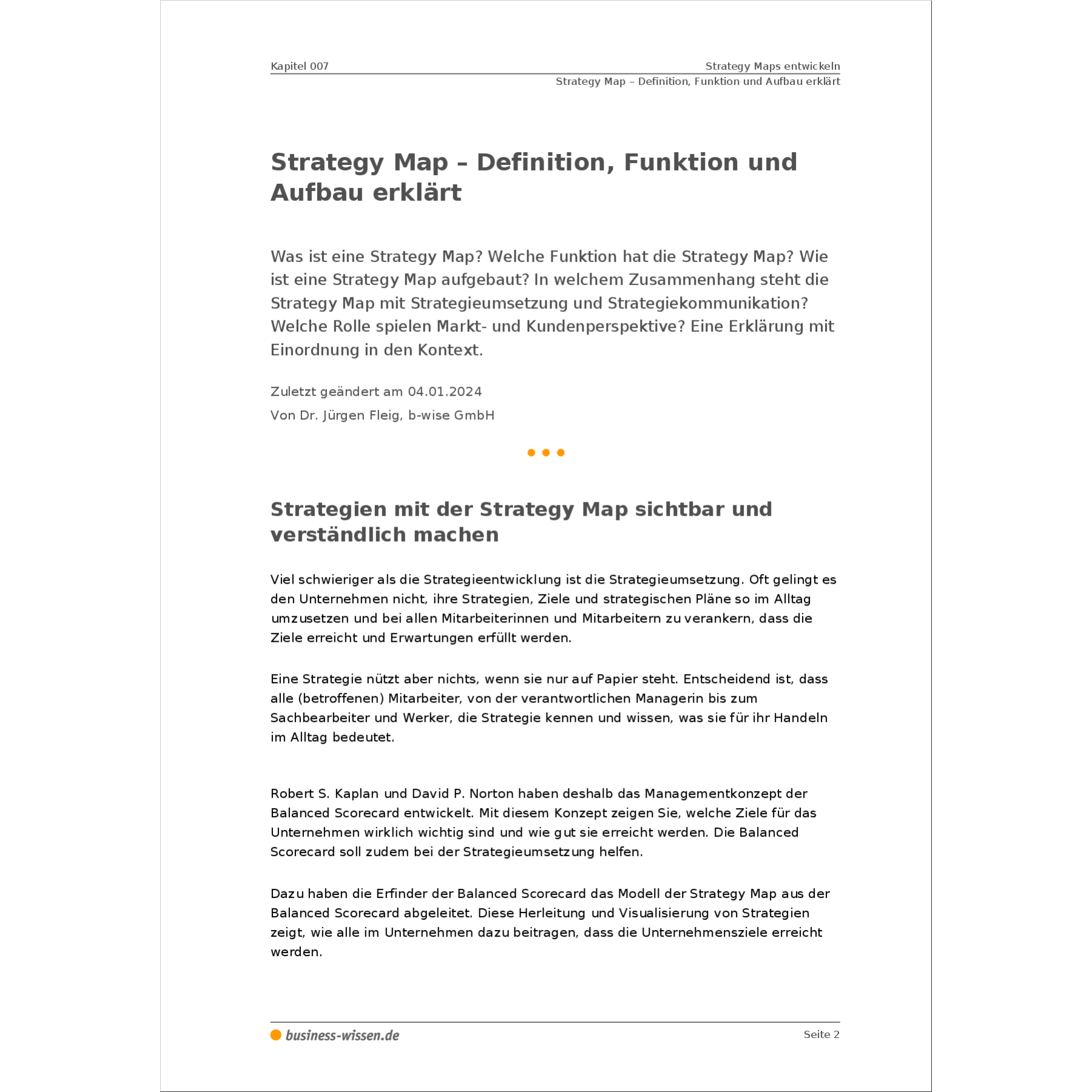 Strategy Maps entwickeln – Anleitung mit Vorlagen
