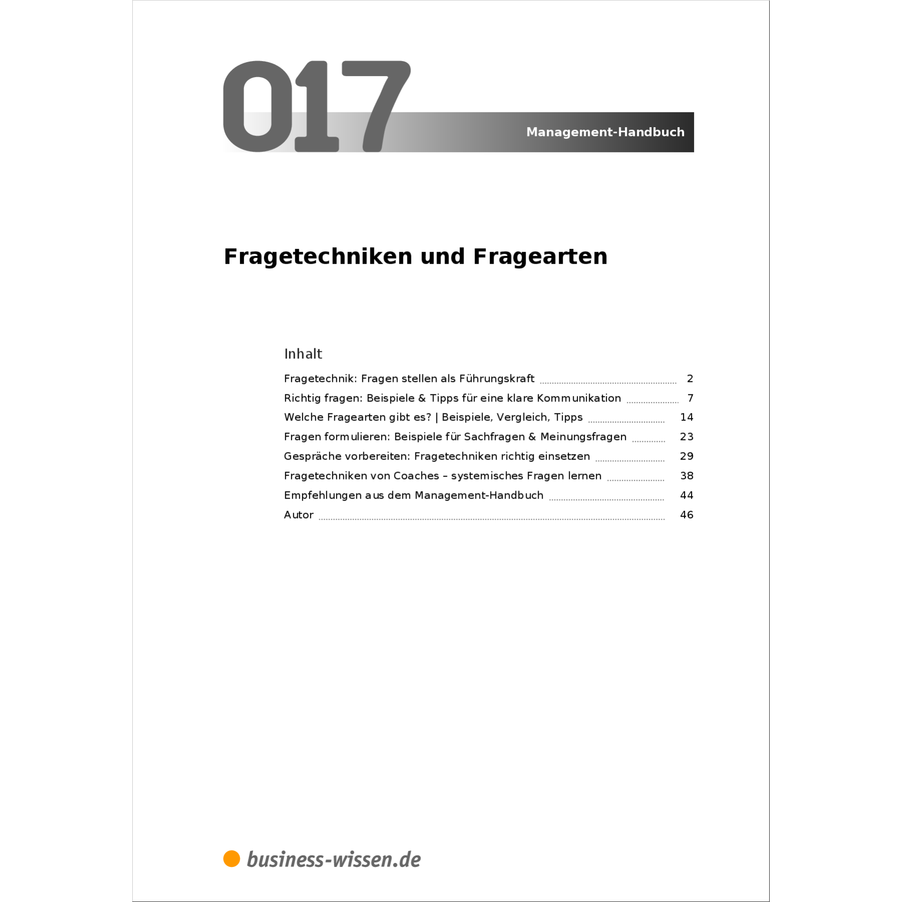 Fragetechniken und Fragearten – Anleitung mit Vorlagen