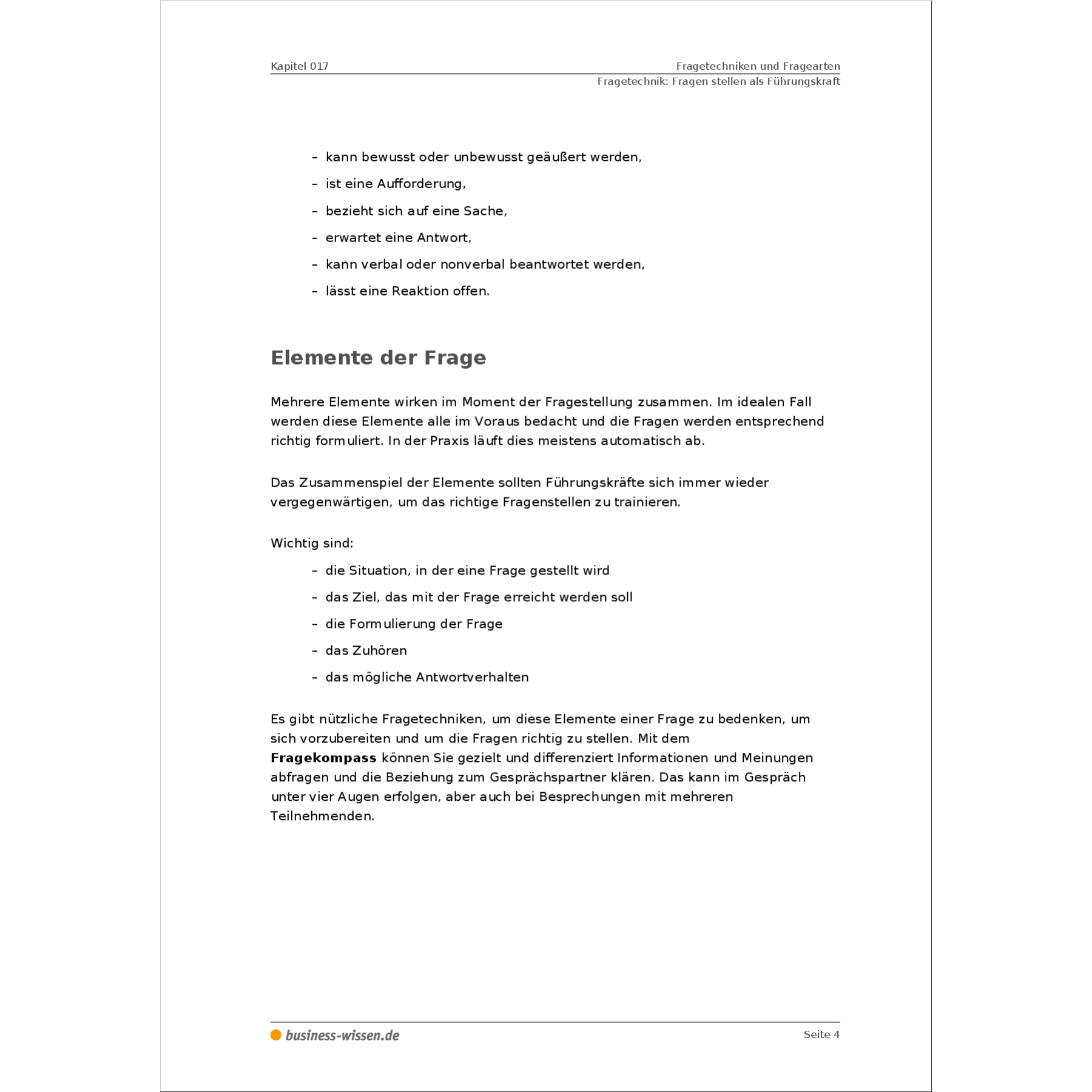 Fragetechniken und Fragearten – Anleitung mit Vorlagen