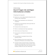 Fragetechniken und Fragearten – Anleitung mit Vorlagen