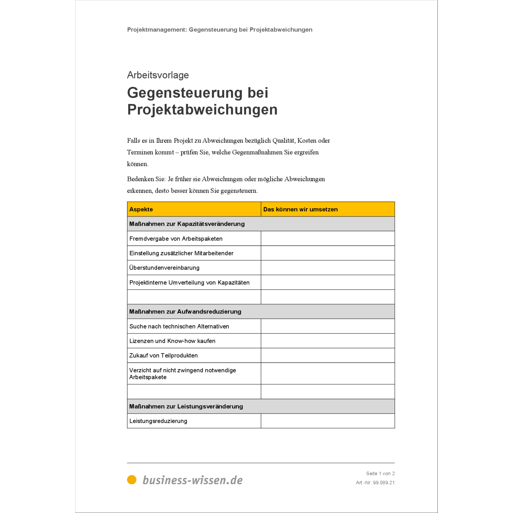 Projektqualität sicherstellen – Anleitung mit Vorlagen