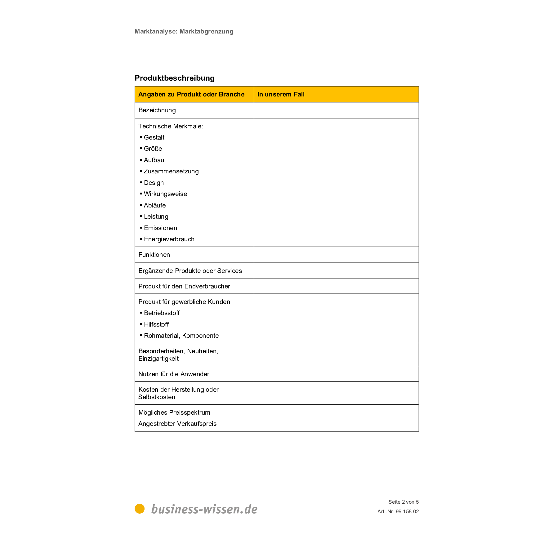 Marktanalyse erstellen – Anleitung mit Vorlagen