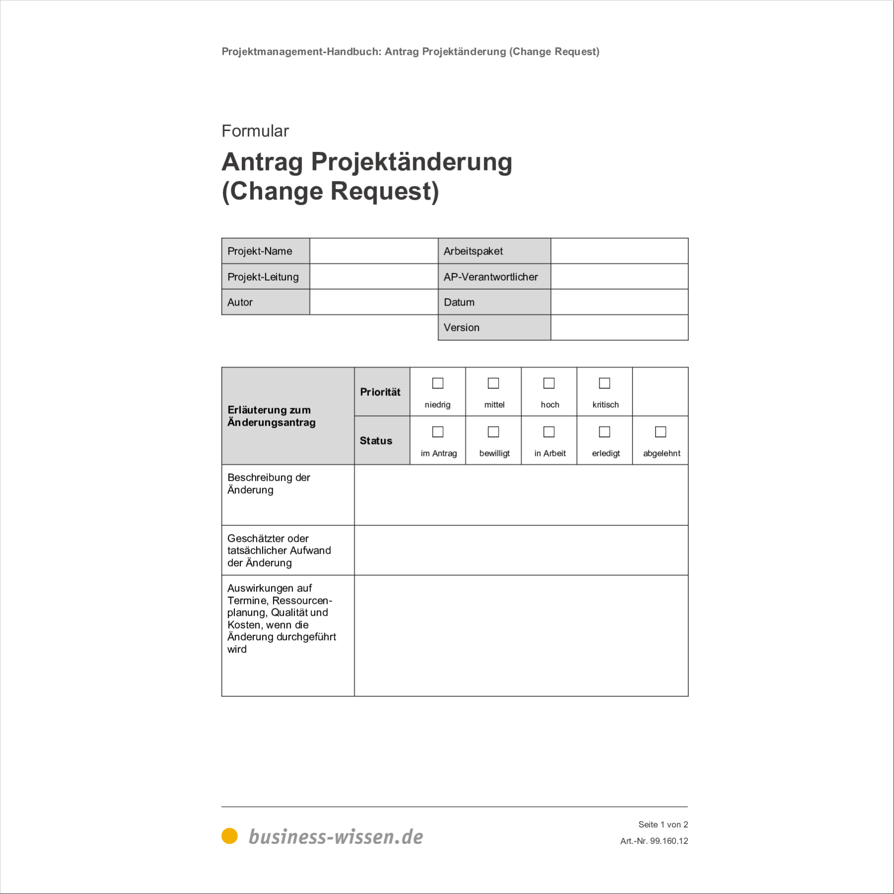 Projektmanagement-Handbuch erstellen – Anleitung mit Vorlagen