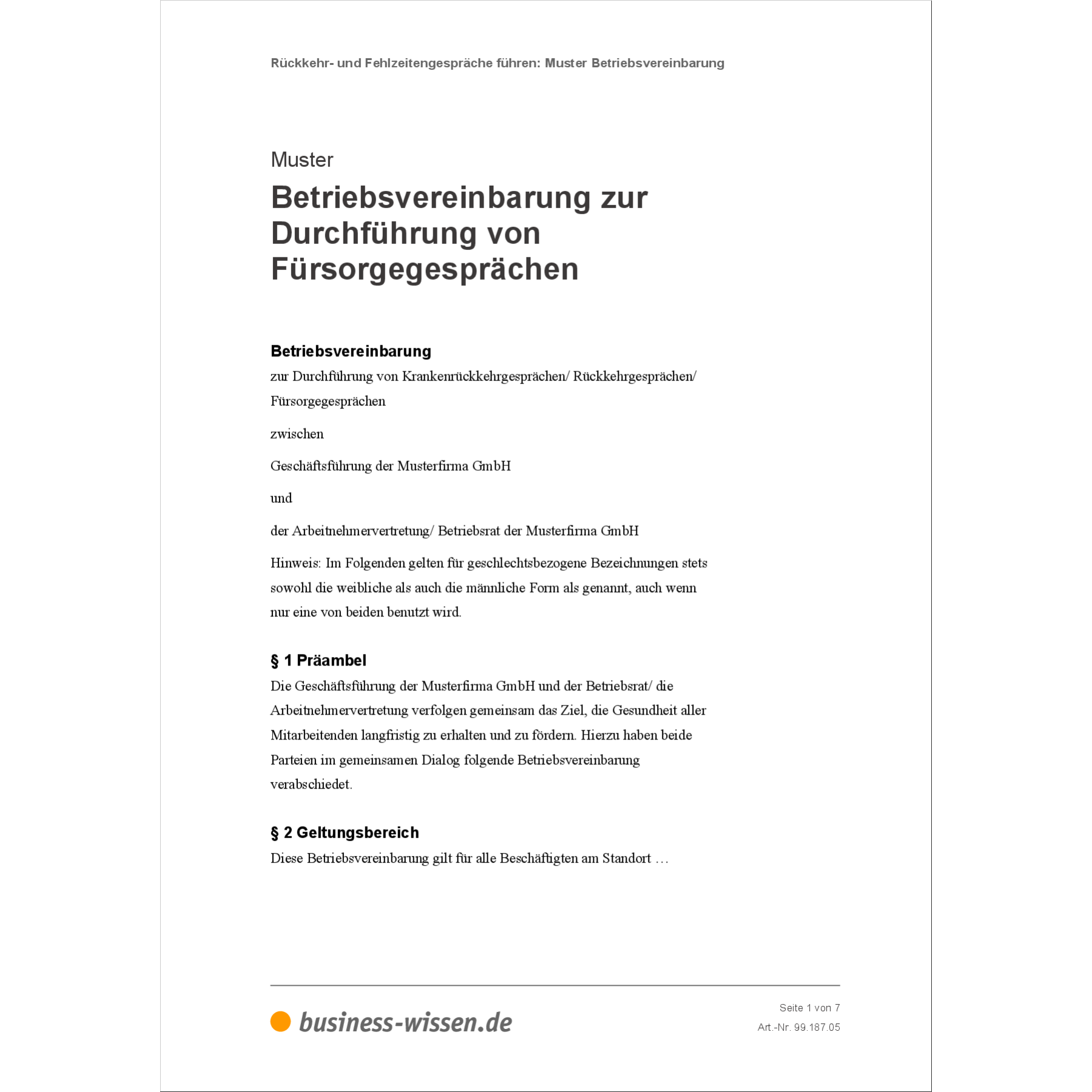 Betriebliches Eingliederungsmanagement (BEM) – Anleitung mit Vorlagen