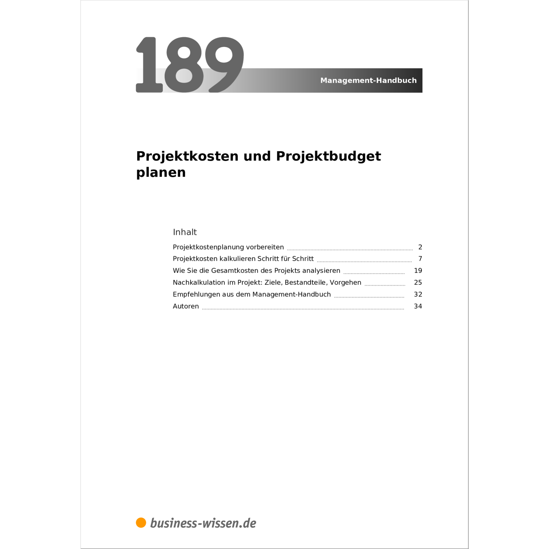 Projektkosten und Projektbudget planen – Anleitung mit Vorlagen