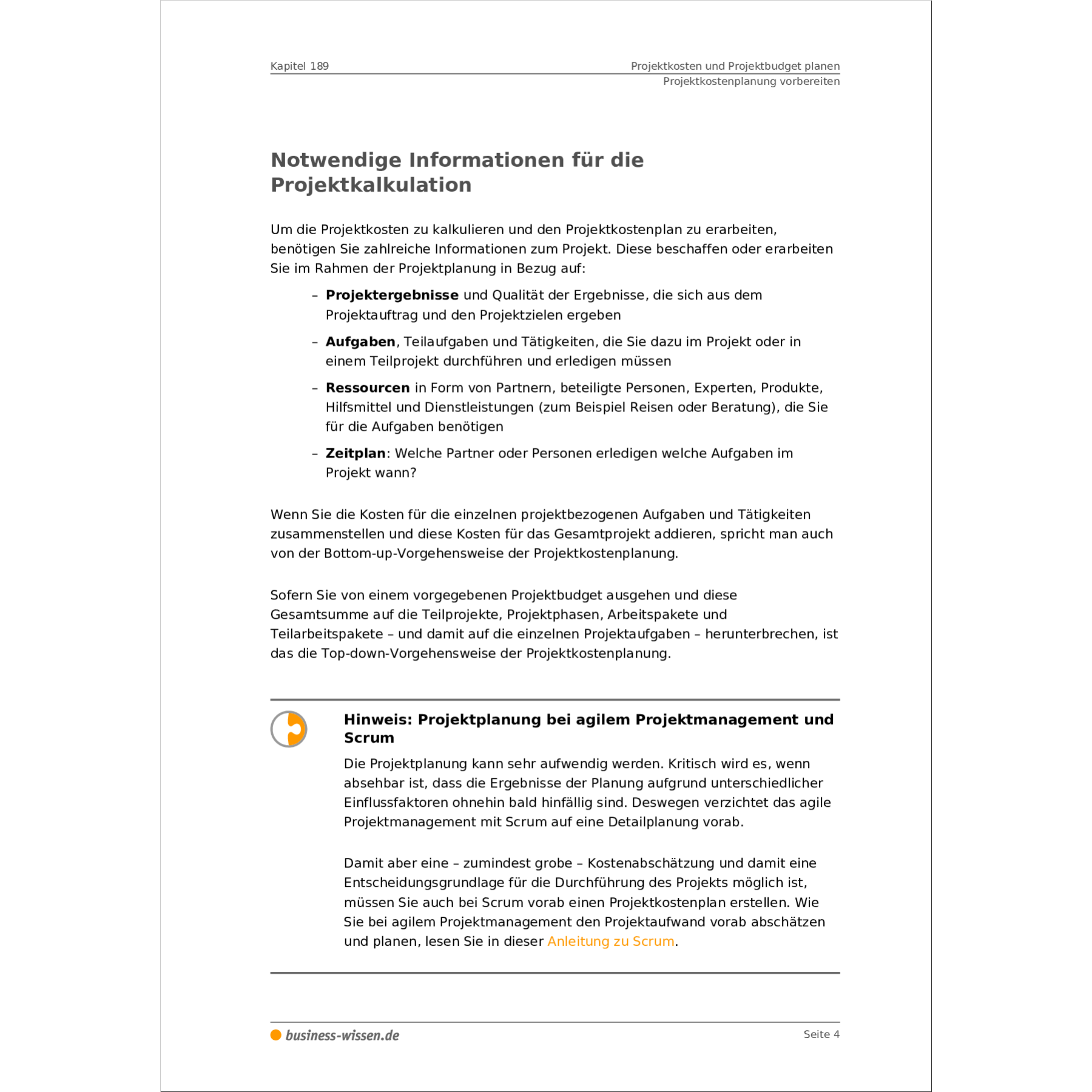 Projektkosten und Projektbudget planen – Anleitung mit Vorlagen