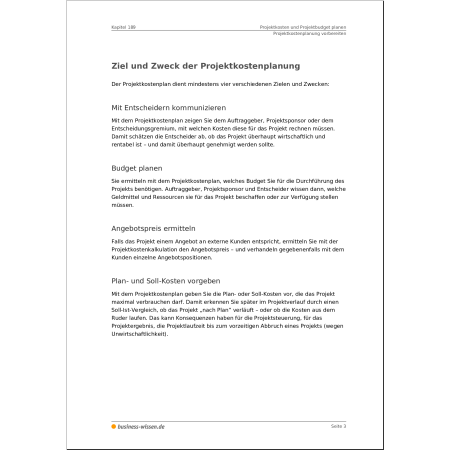 Projektkosten und Projektbudget planen – Anleitung mit Vorlagen