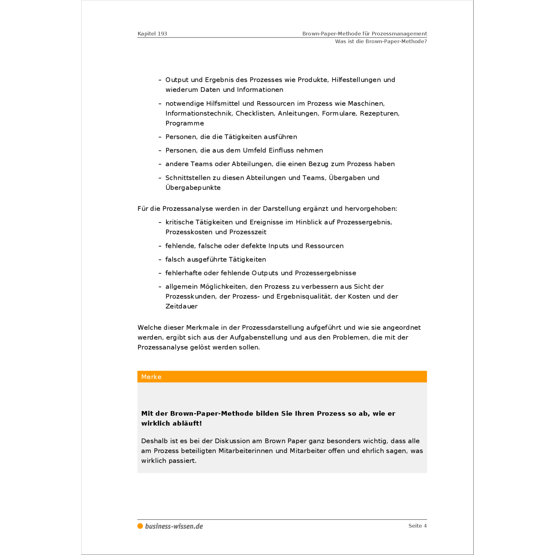 Brown-Paper-Methode für Prozessmanagement – Anleitung mit Vorlagen