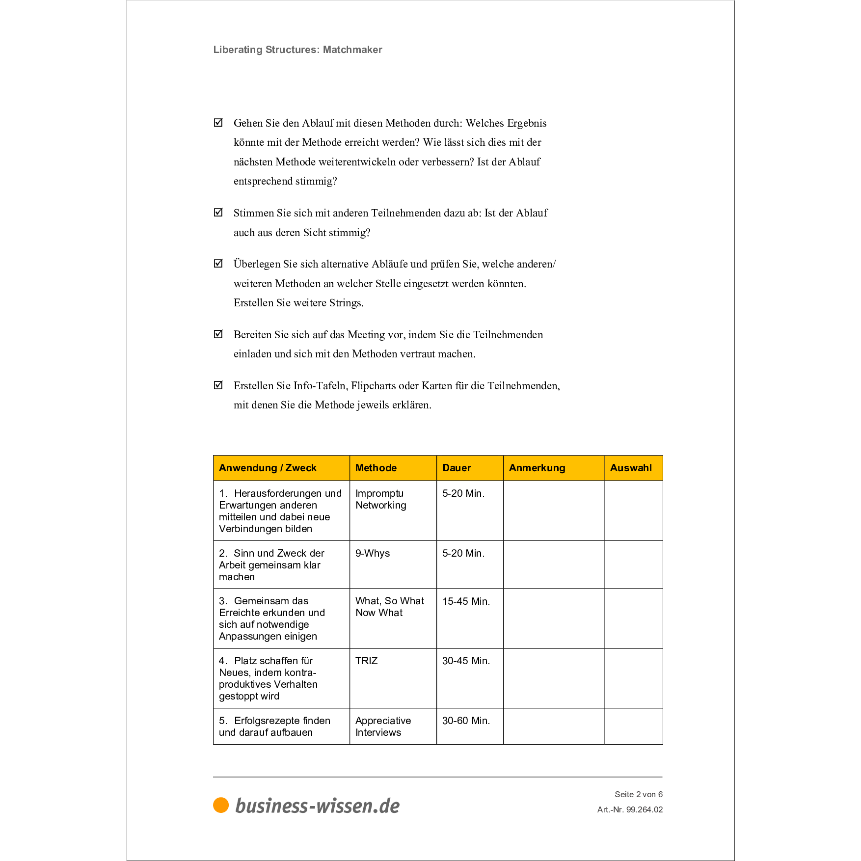 Liberating Structures – Anleitung mit Vorlagen